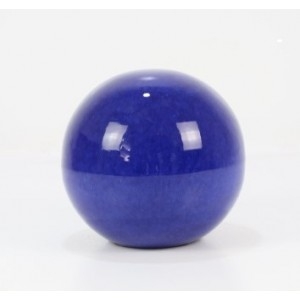 Blue Sphere Glazed 25Cm - Jones Garden Centre