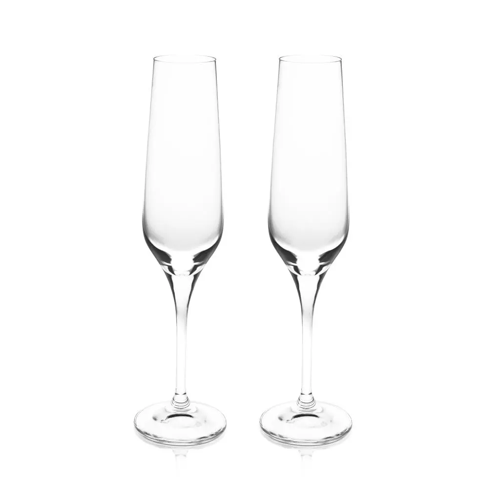 Eternity S/2 Crystal Champagne Glasses - Jones Garden Centre