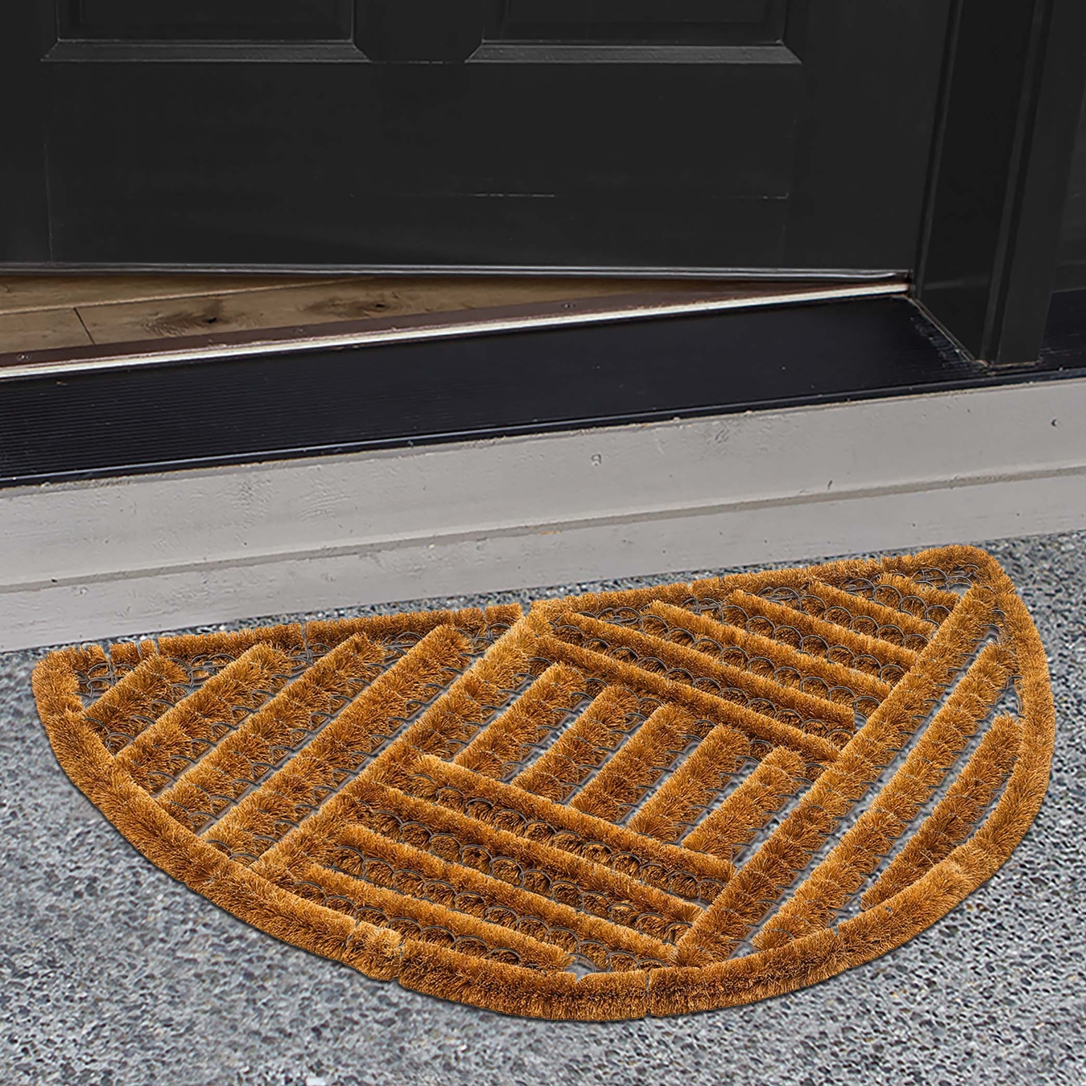 Mats Grimebuster Xl Half Moon 75X45 - Jones Garden Centre