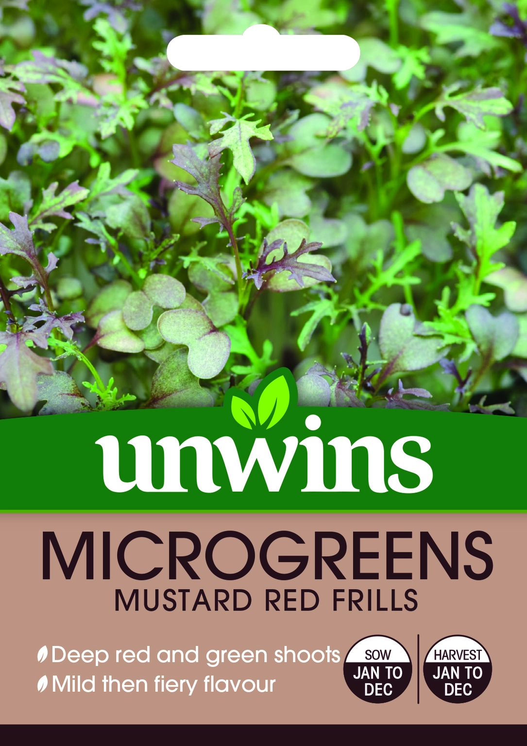 MicroGreens Mustard Red Frills - Jones Garden Centre