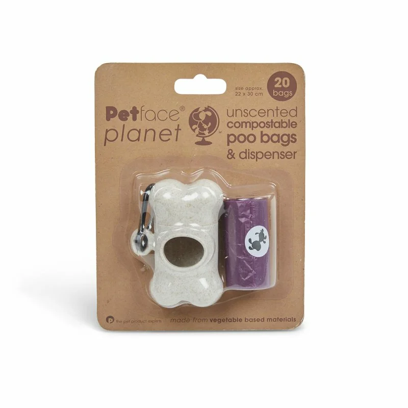 Petface Planet Compostable Poop Bag & Dispenser - Jones Garden Centre