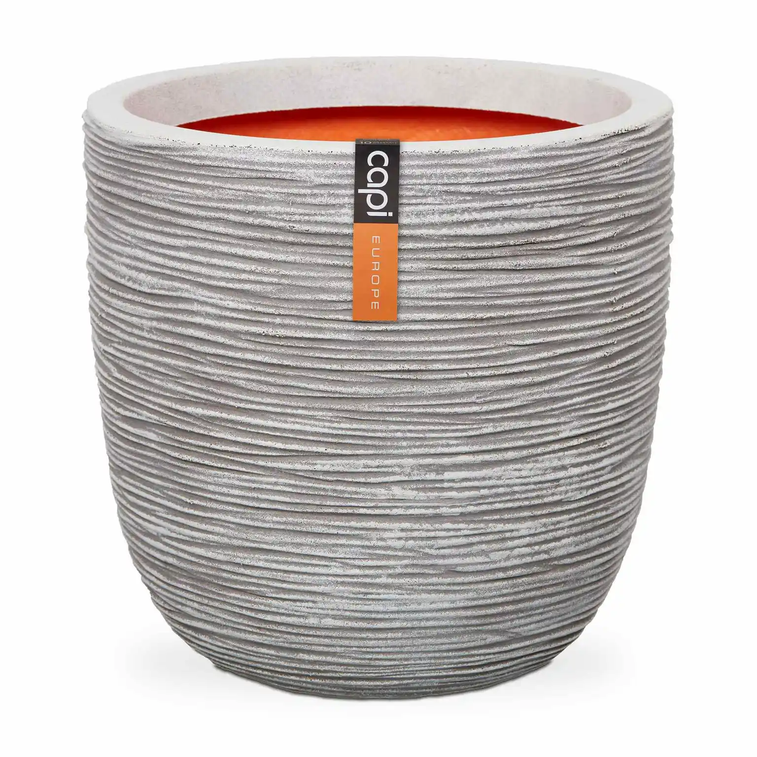 Planter ball Rib 55x53 ivory - Jones Garden Centre