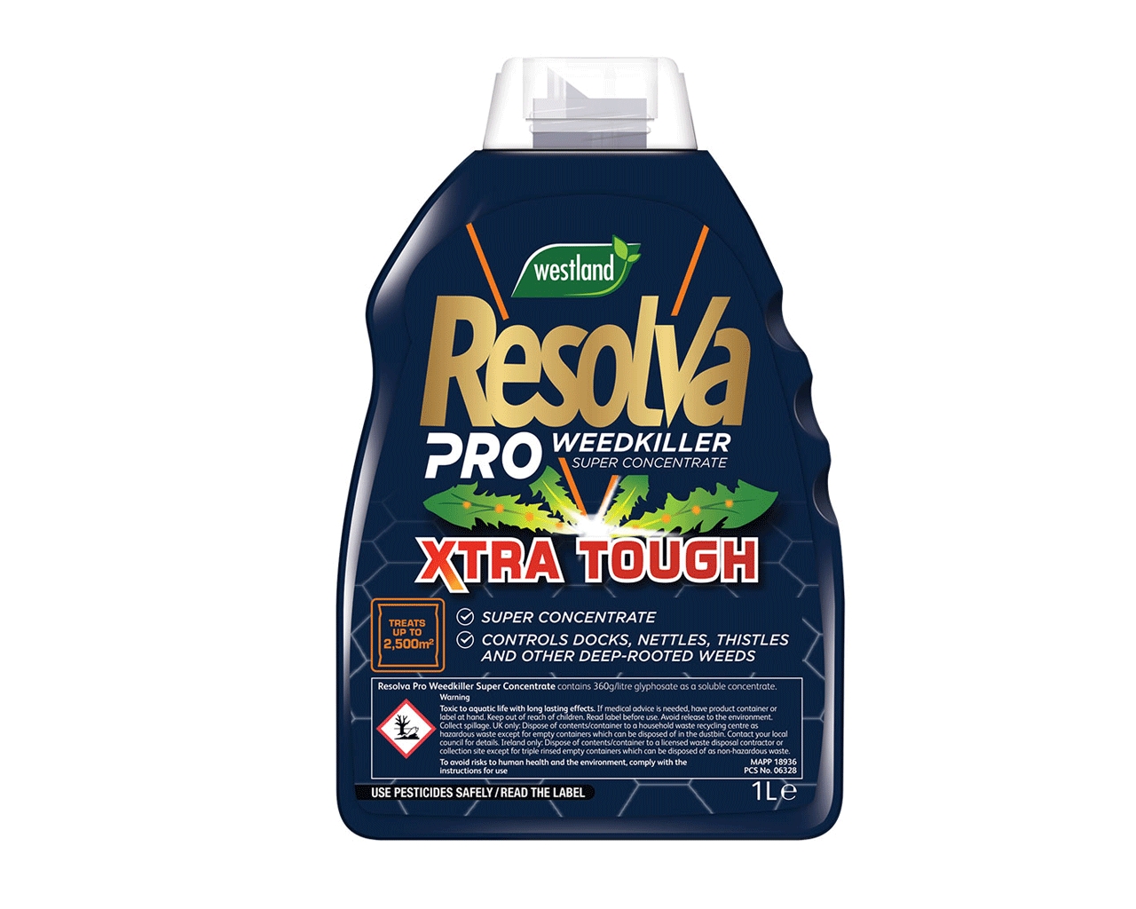 Resolva Pro Weedkiller Super Conc. Xtra Tough 1L 1L - Jones Garden Centre