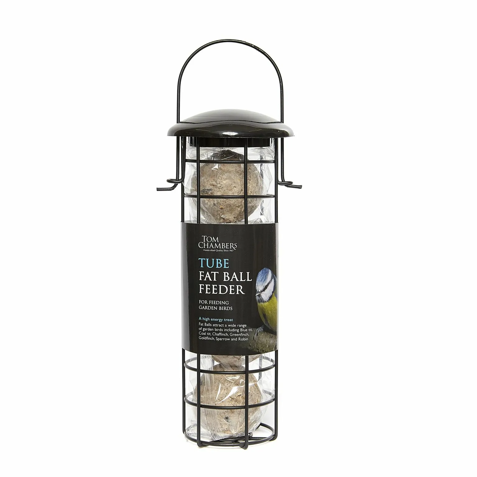 Tube Fat Ball Feeder c/w fat balls - Jones Garden Centre