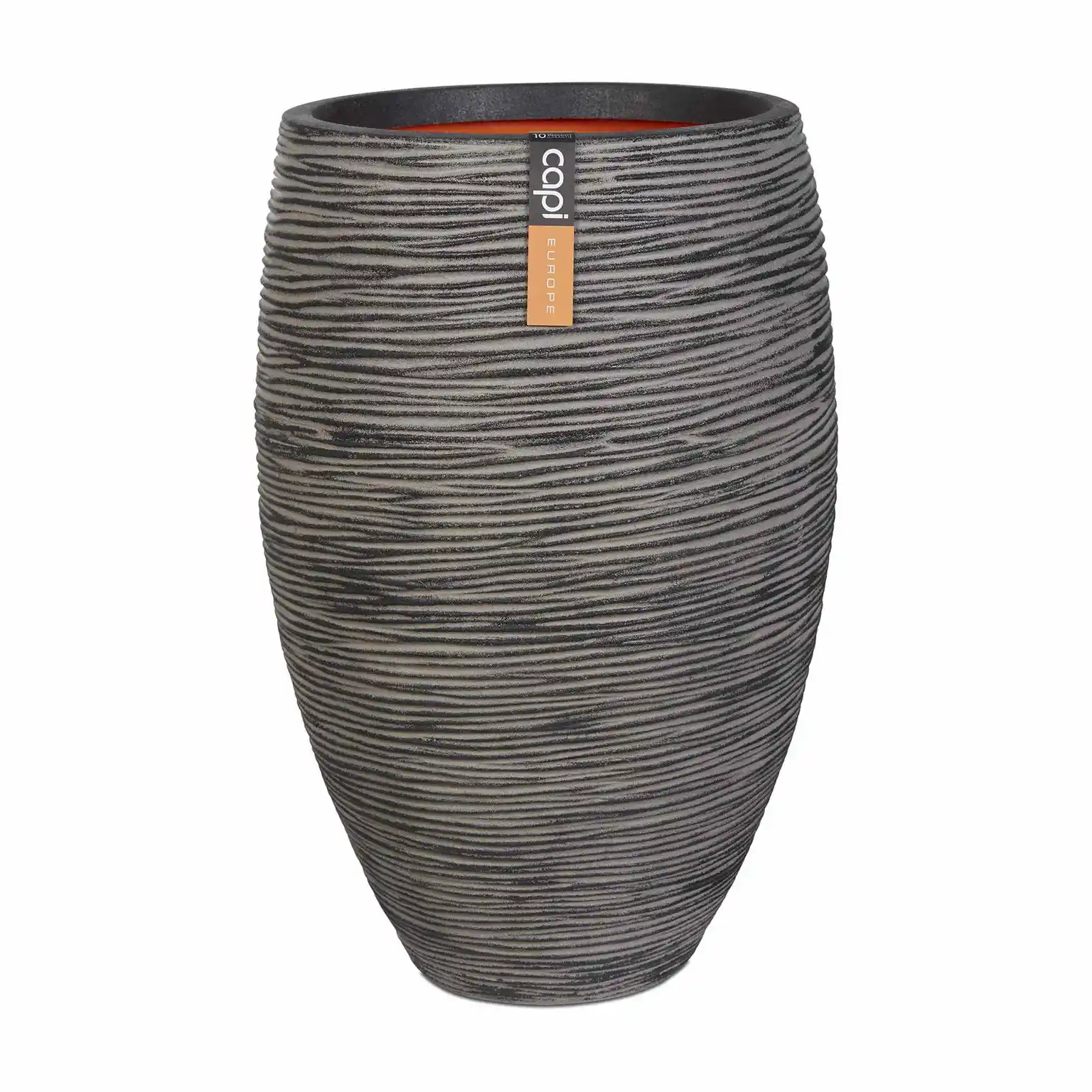 Vase elegant deluxe Rib 55x85 anthracite - Jones Garden Centre